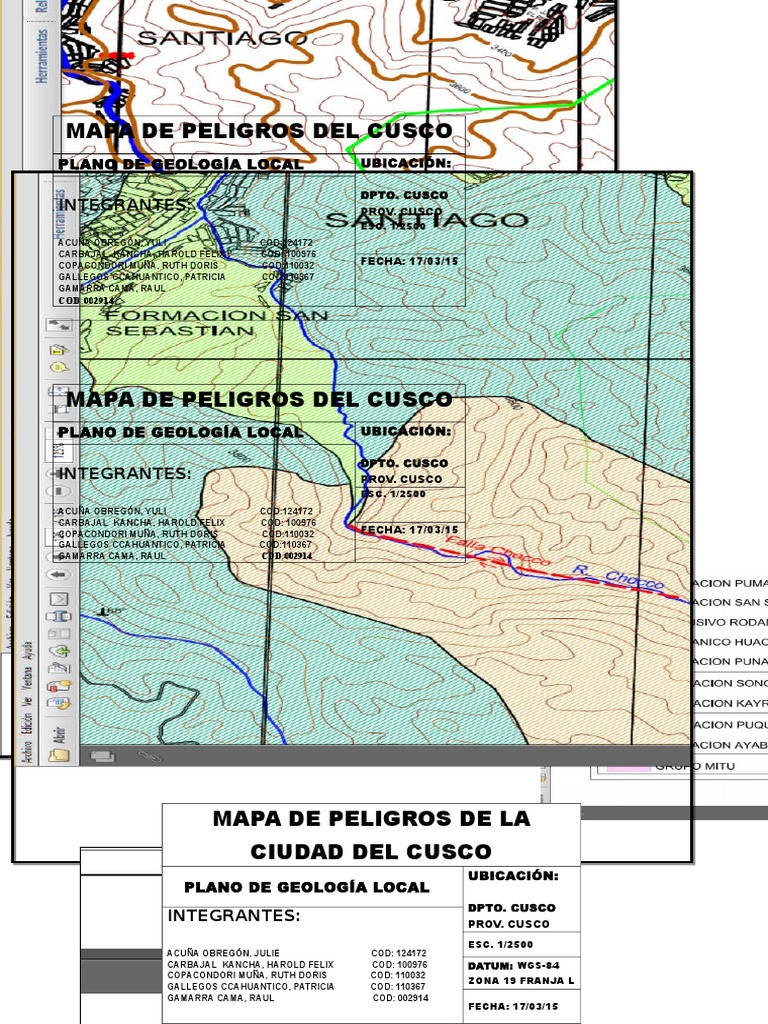 Mapa de Peligros Geológicos Cusco | PDF