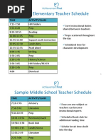 Sample Middle School Schedules - Flex Blocks, Intervention Periods ...