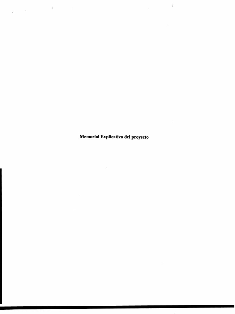 Memorial Explicativo Del Proyecto | PDF