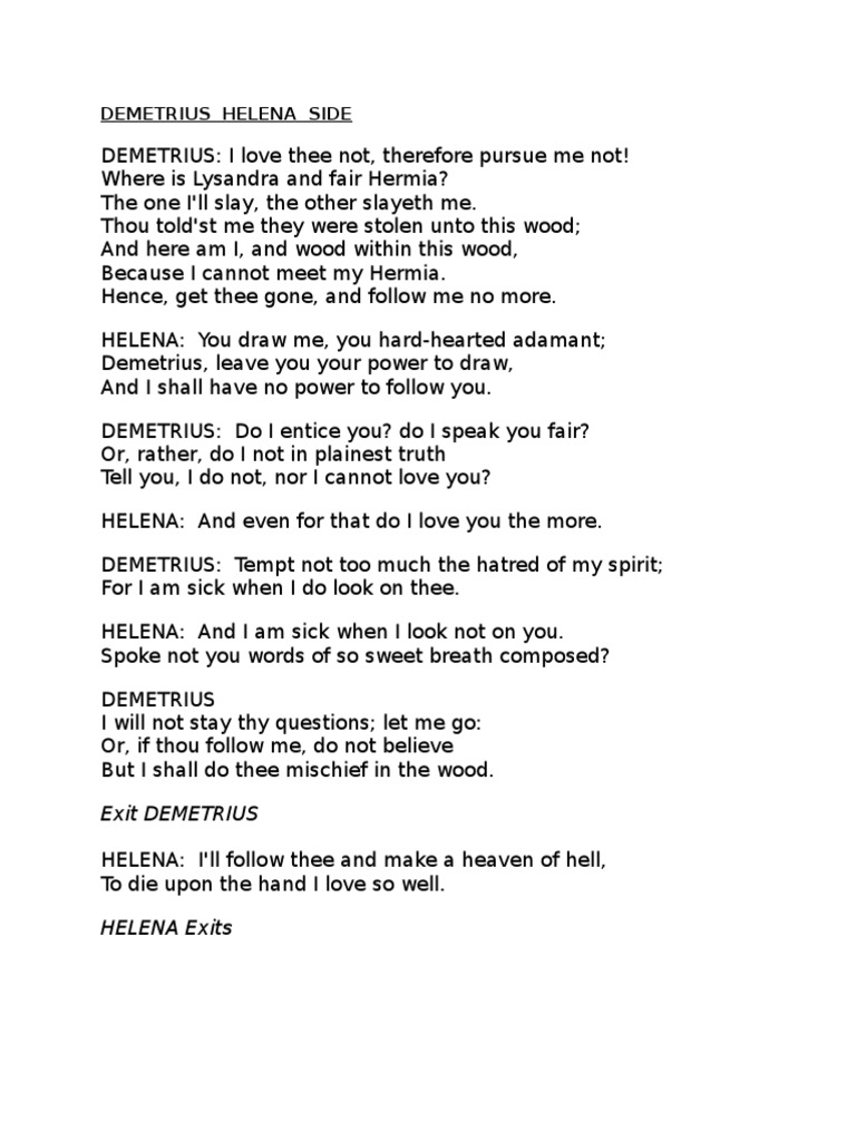 Demetrius Helena Side