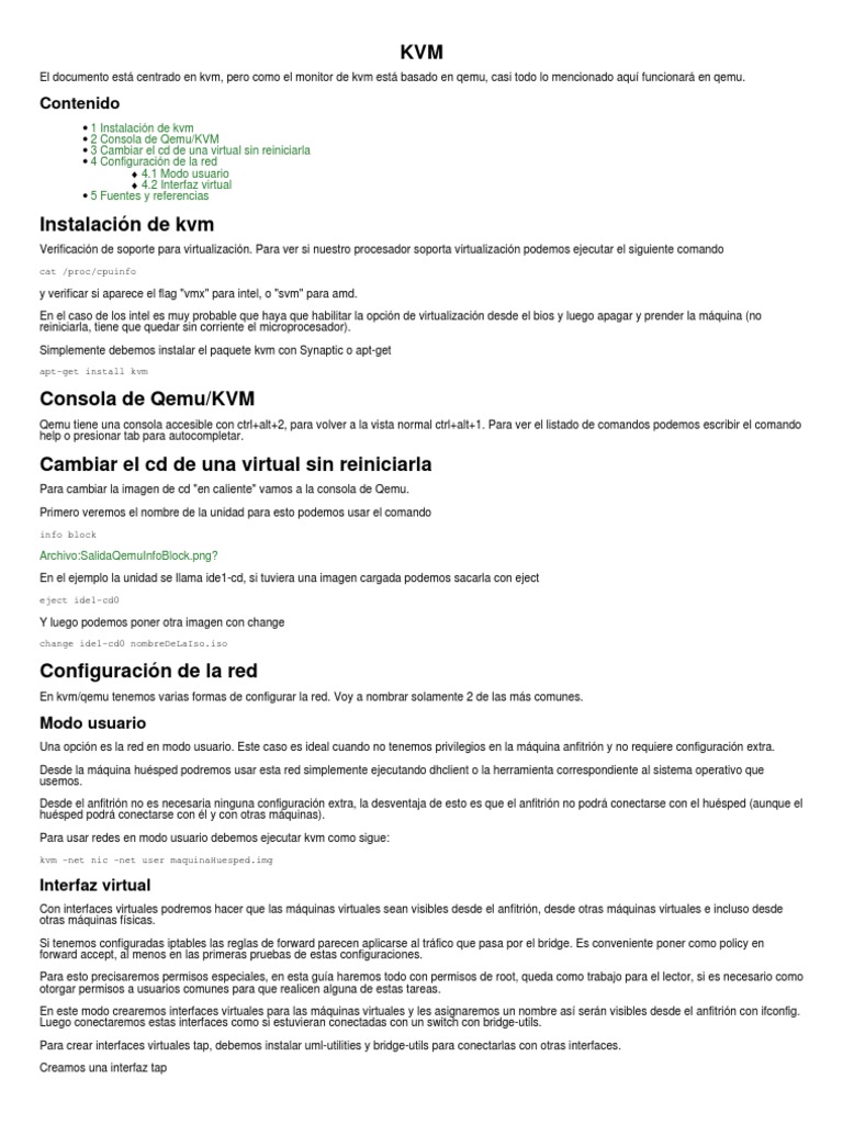 Qemu KVM | PDF | Áreas de informática | Software