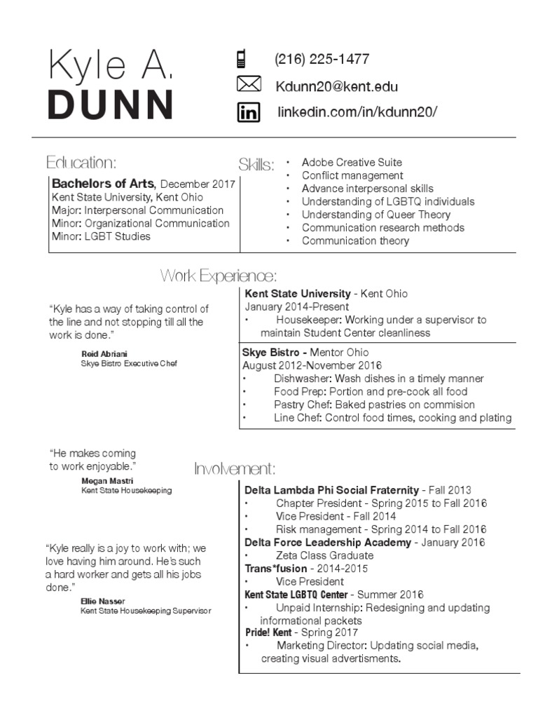 Dunn Resume | PDF | Psychology | Psychological Concepts