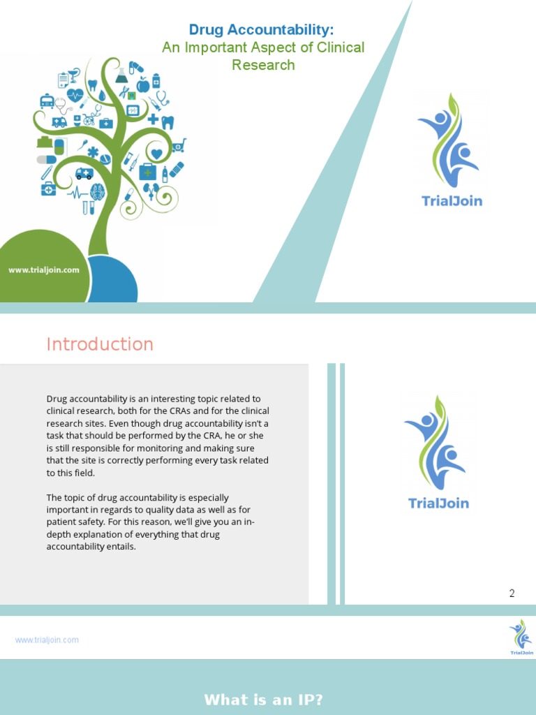 Drug Accountability - An Important Aspect of Clinical Research | PDF ...