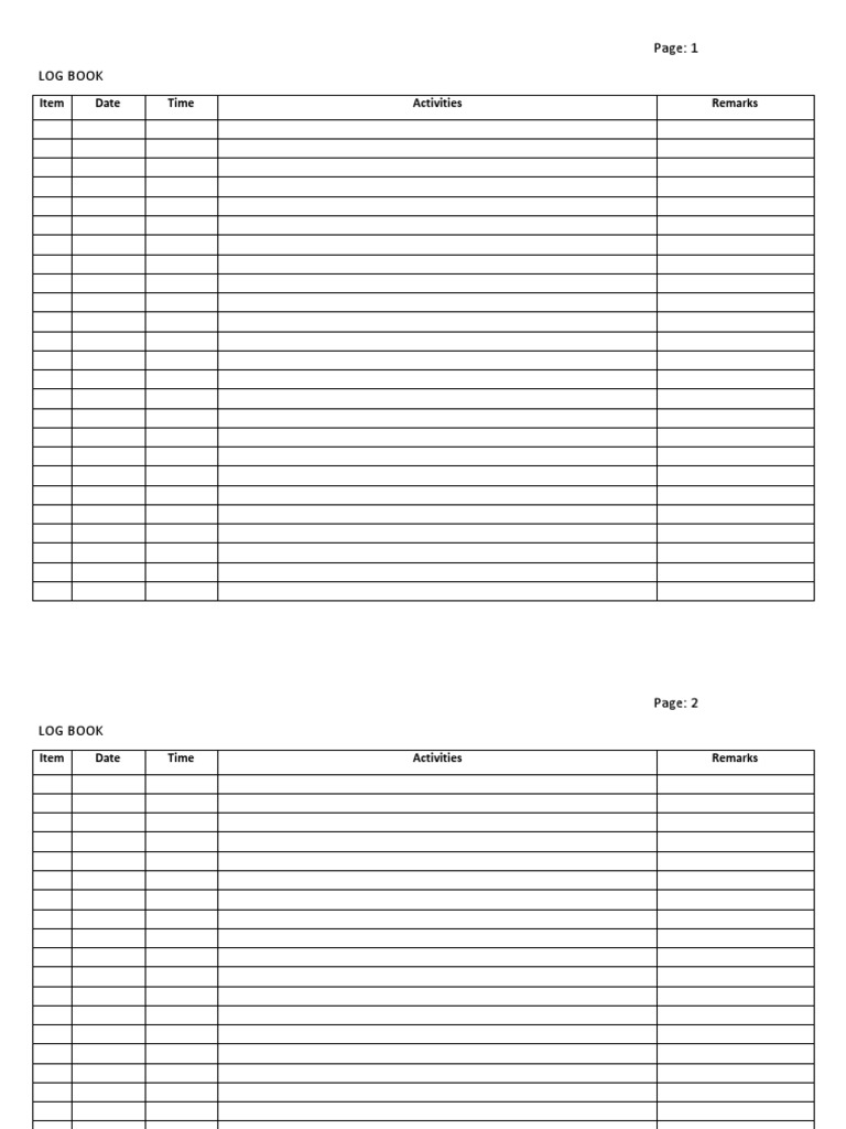 Log Book 2 | PDF
