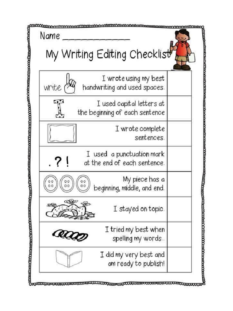 My Writing Editing Checklist | PDF