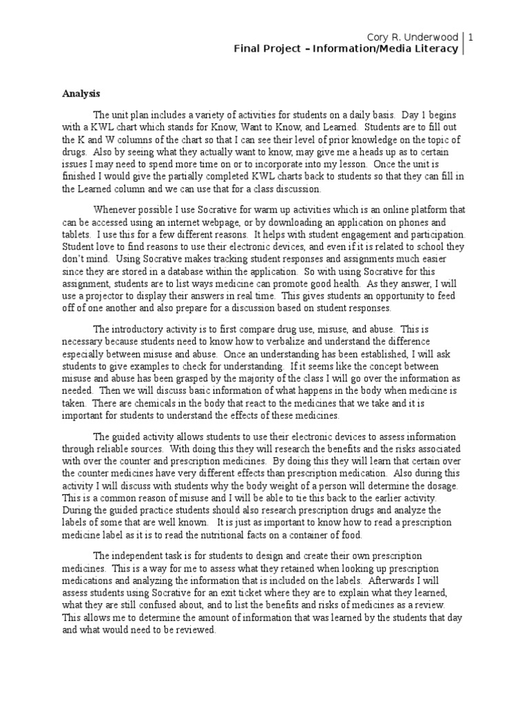 Analysis and Reflection | PDF | Prescription Drugs | Substance Abuse