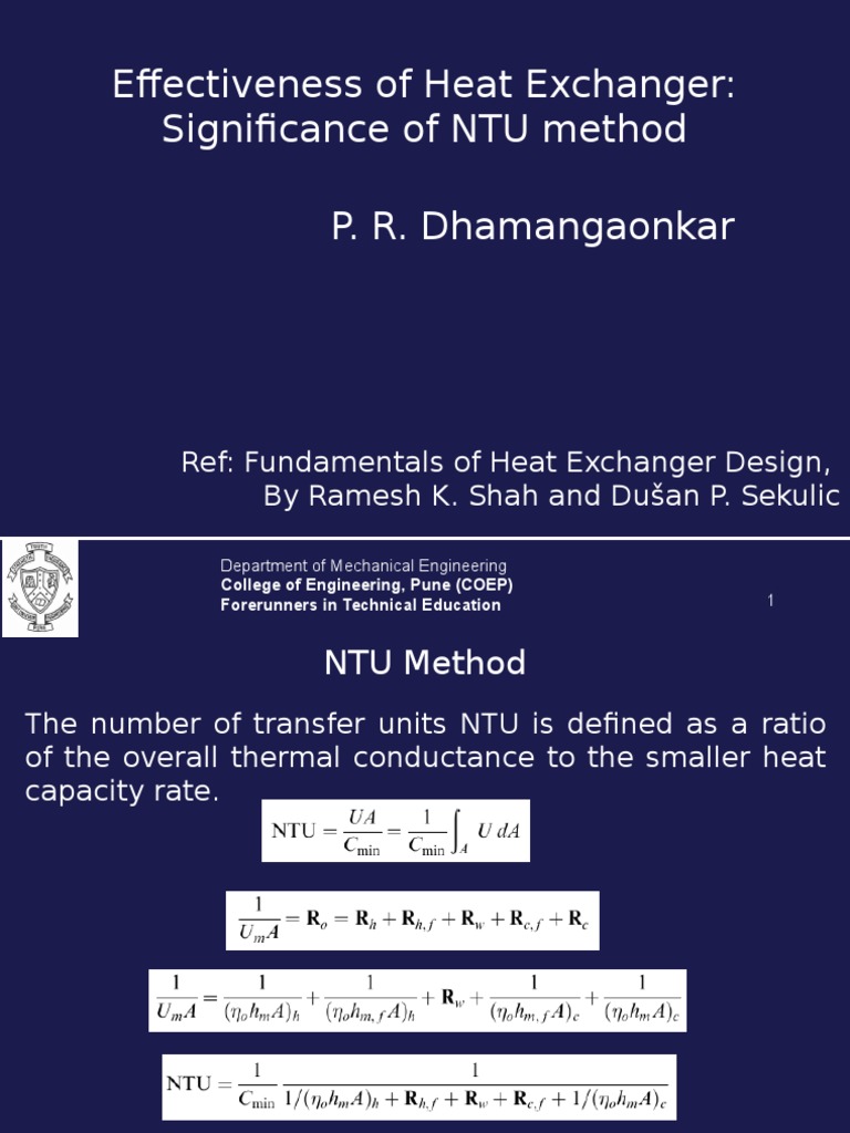 3 Ntu Method | Download Free PDF | Heat | Heat Transfer