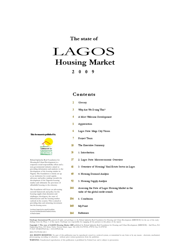 The State of Lagos Housing Market PDF | PDF | Infrastructure | Nigeria