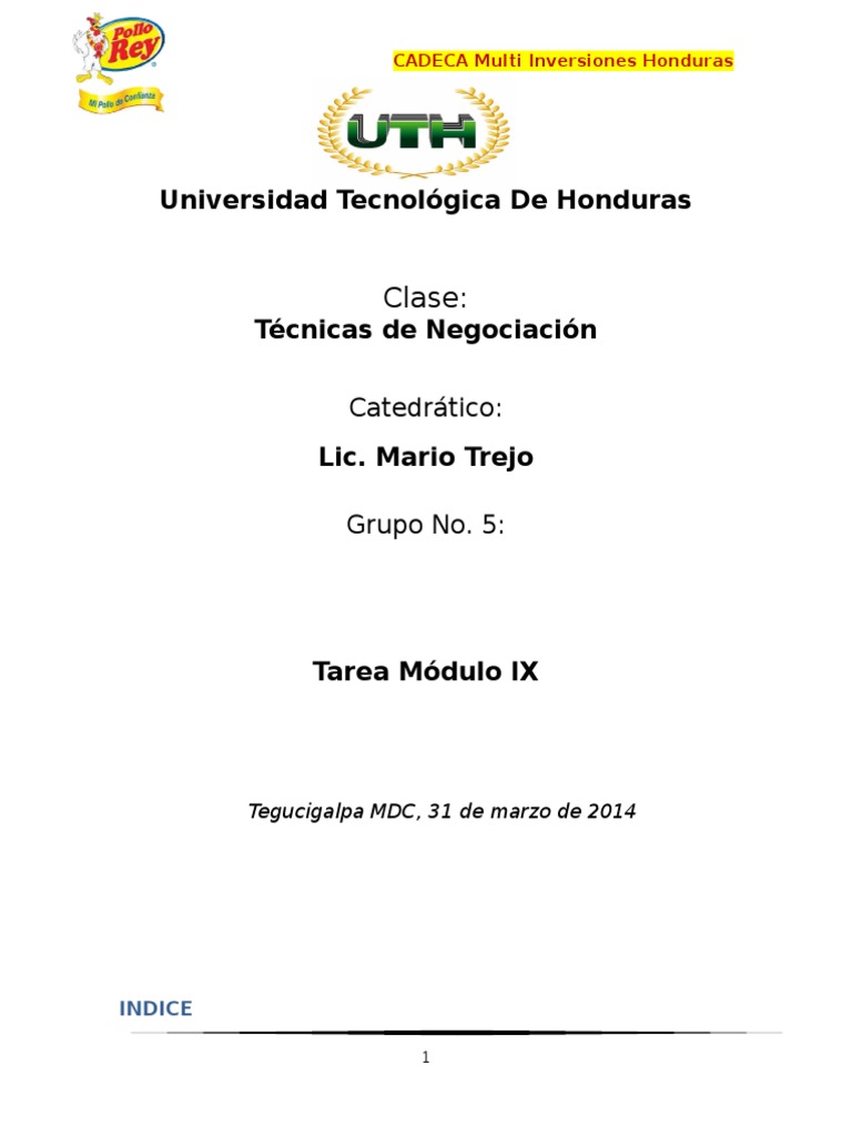 CADECA Multi Inversiones en Honduras | PDF | Logística | Negociación