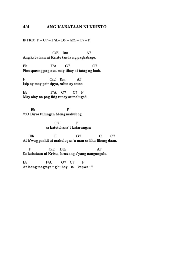 Ang Kabataan Ni Kristo | PDF