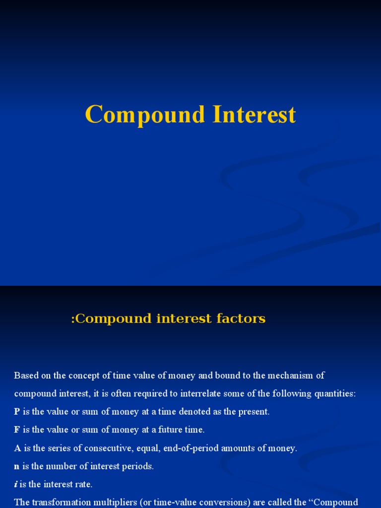 Compound Interest.ppt | Compound Interest | Interest