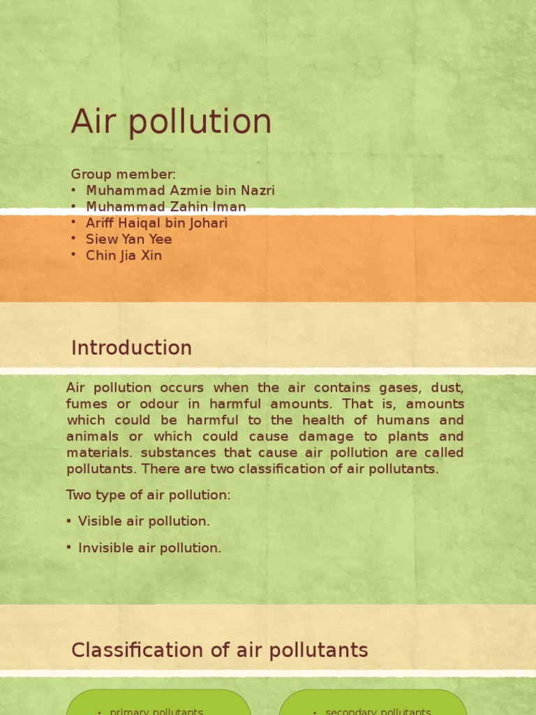 Air Pollution | Download Free PDF | Air Pollution | Atmosphere Of Earth