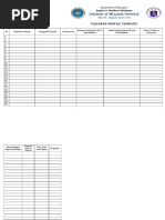 Teacher Profile Template | PDF