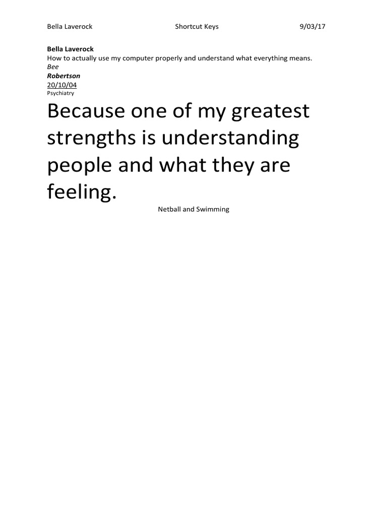 Shortcuts | PDF | Sports & Recreation