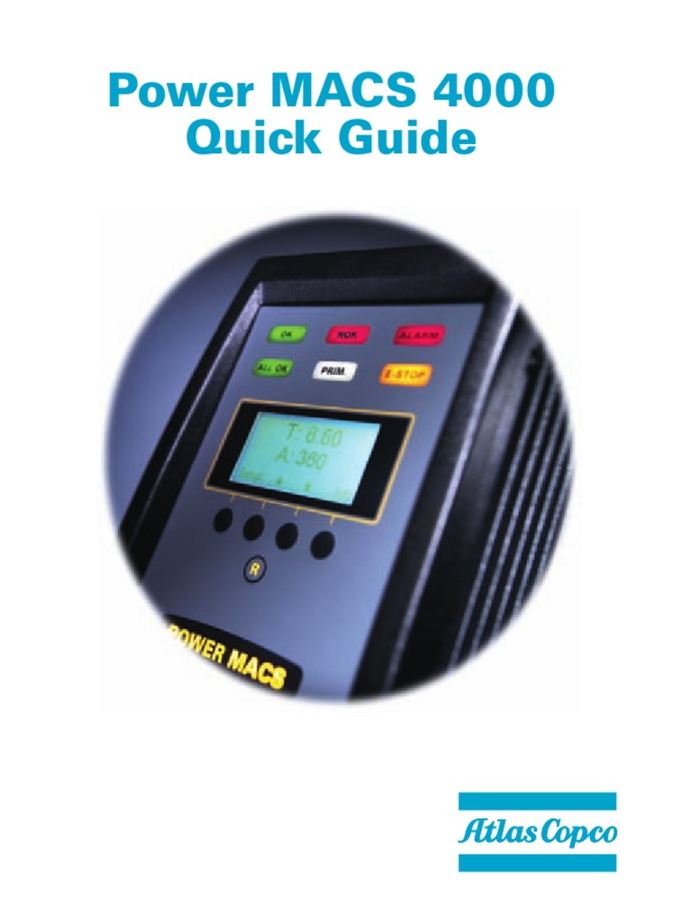 Atlas Copco Power Macs 4000 Quick Guide UK | PDF | Ip Address ...