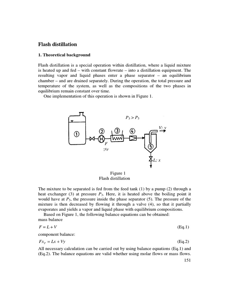 Flash Distillation | PDF | Distillation | Phase (Matter)