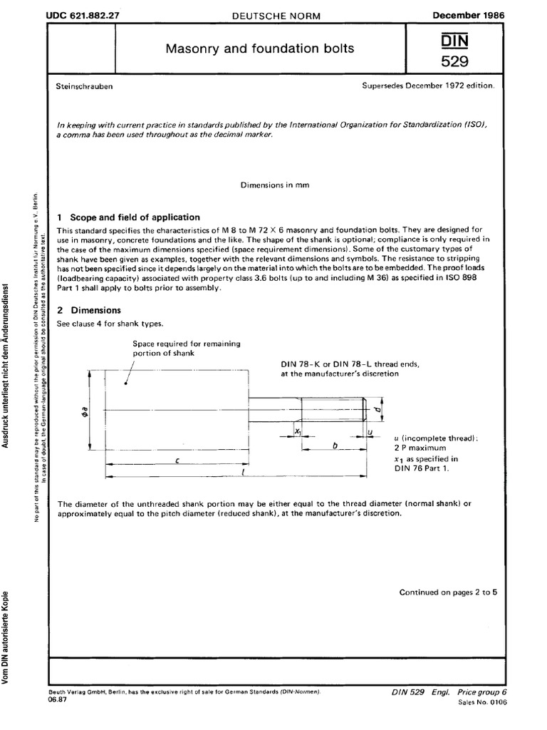 Din 529 En-1986 | PDF