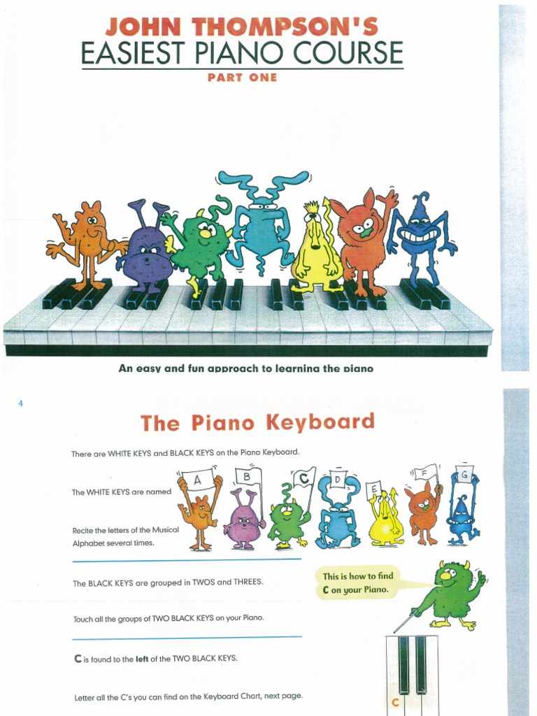 John Thompson Easiest Piano Course 1 PDF | PDF