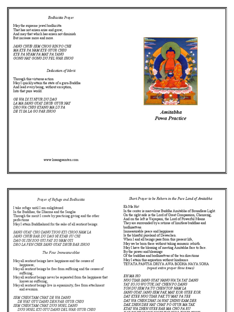 A Collection of Buddhist Prayers and Practices for Generating ...