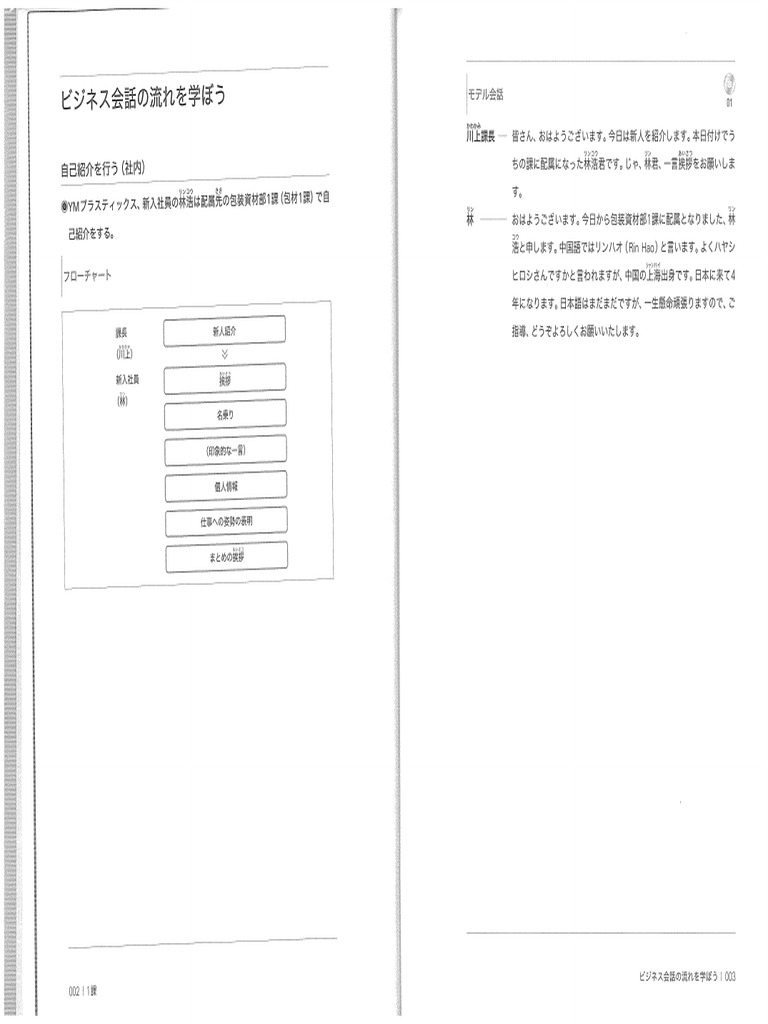 Role play de manabu Bijinesu NIhongo | PDF
