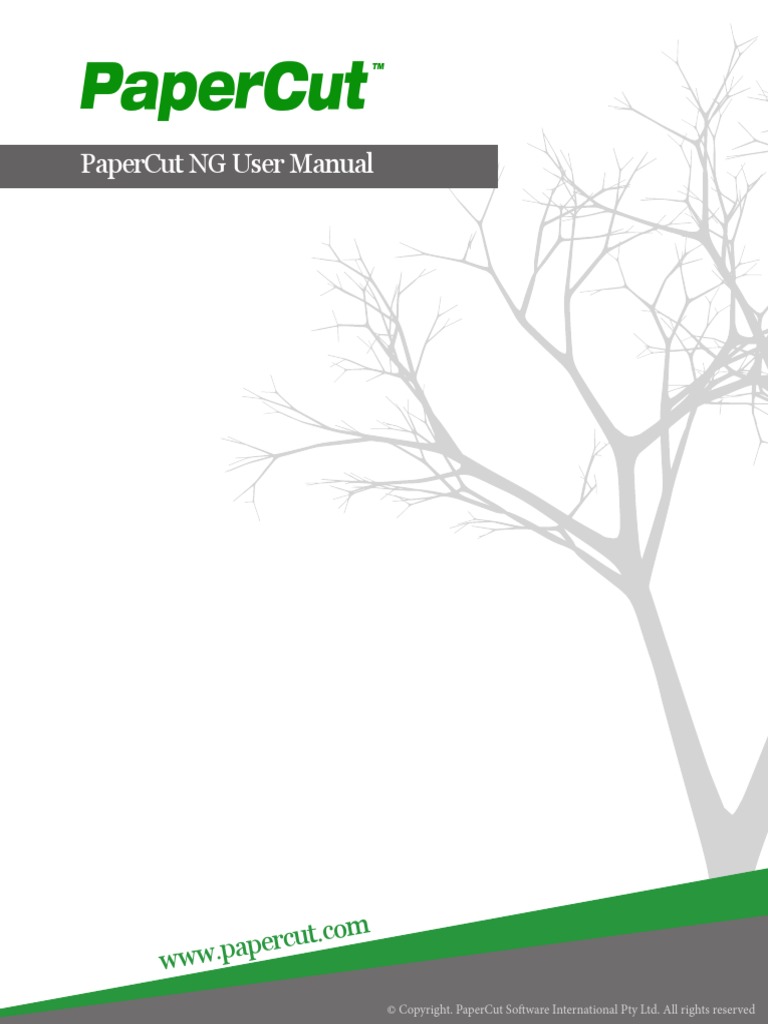 PaperCut NG Manual | PDF | Installation (Computer Programs) | User ...