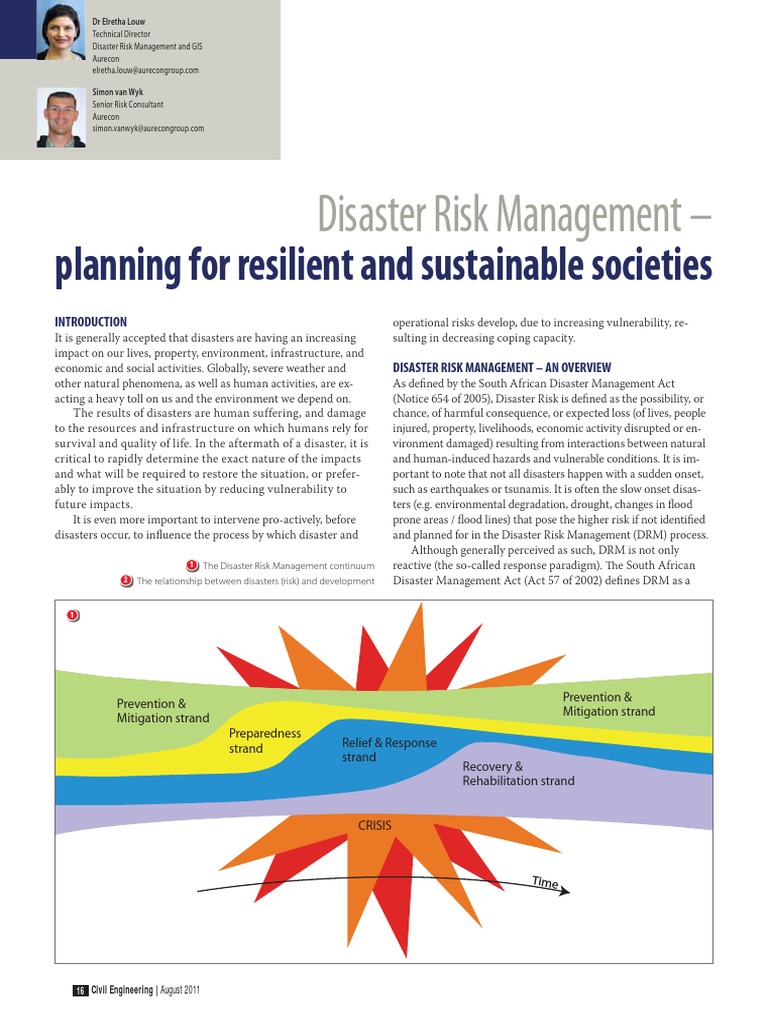 Disaster Risk Management PDF | PDF | Disaster Risk Reduction | Risk ...