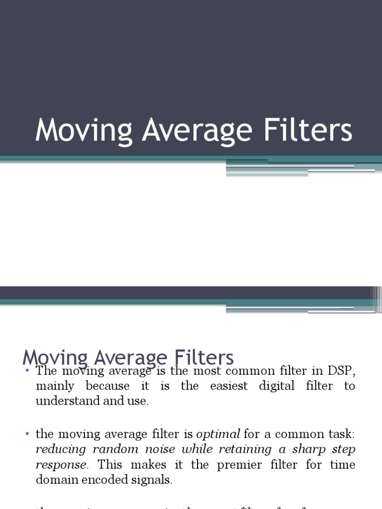 Moving Average Filters | PDF | Moving Average | Convolution