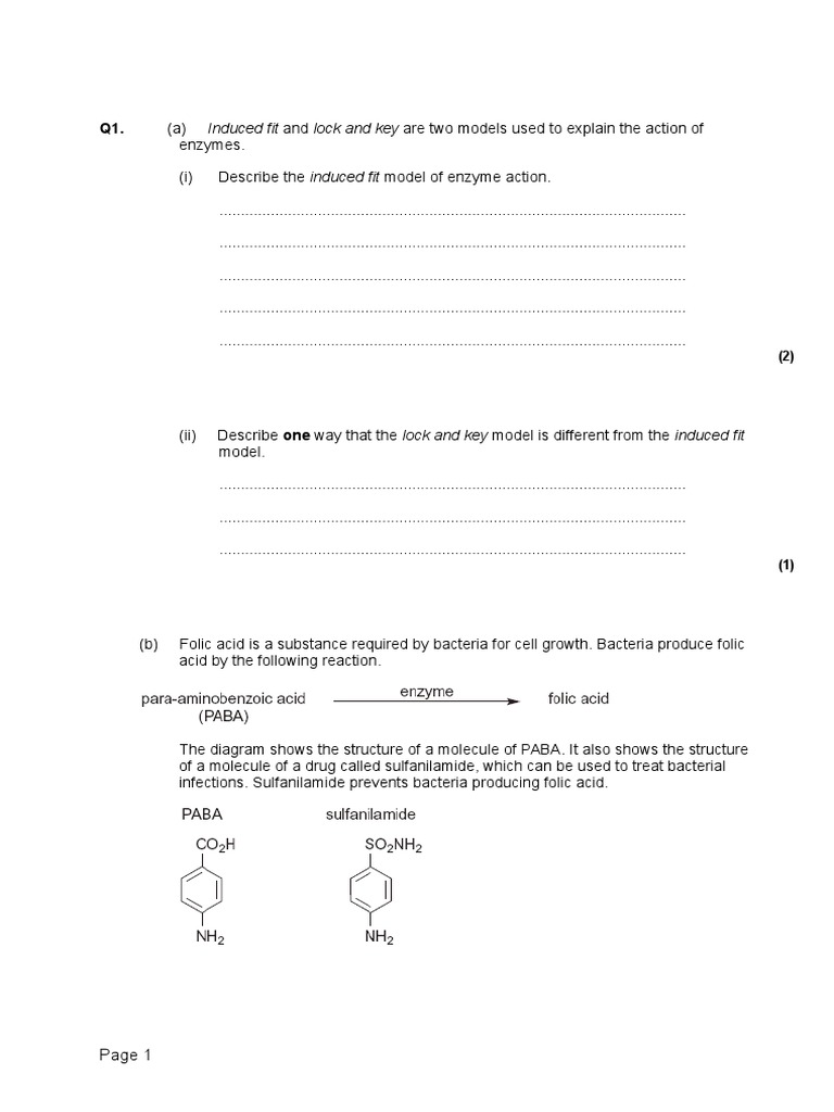 Enzyme Action Models and Gangliosides | PDF | Active Site | Substrate ...