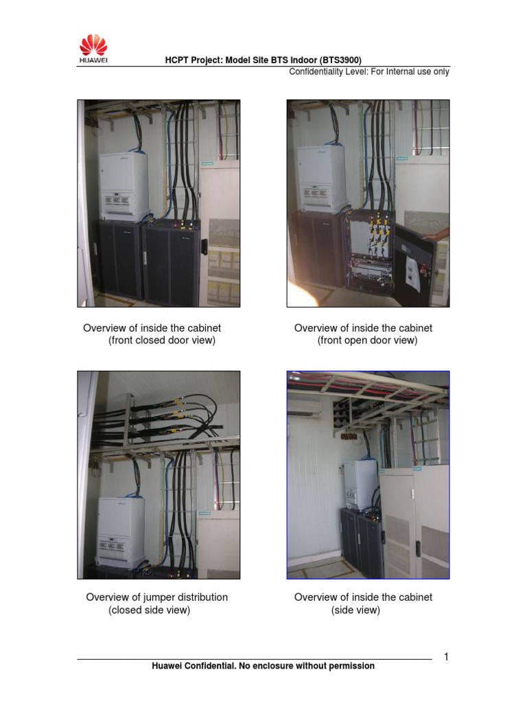 BTS Indoor Cabinet Overview | PDF | Coaxial Cable | Electrical Engineering