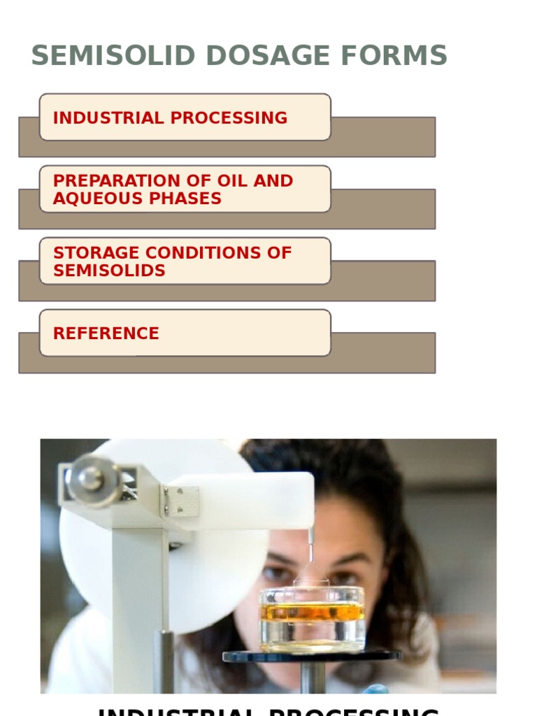 Semisolid Dosage Forms: Industrial Processing | PDF | Topical ...