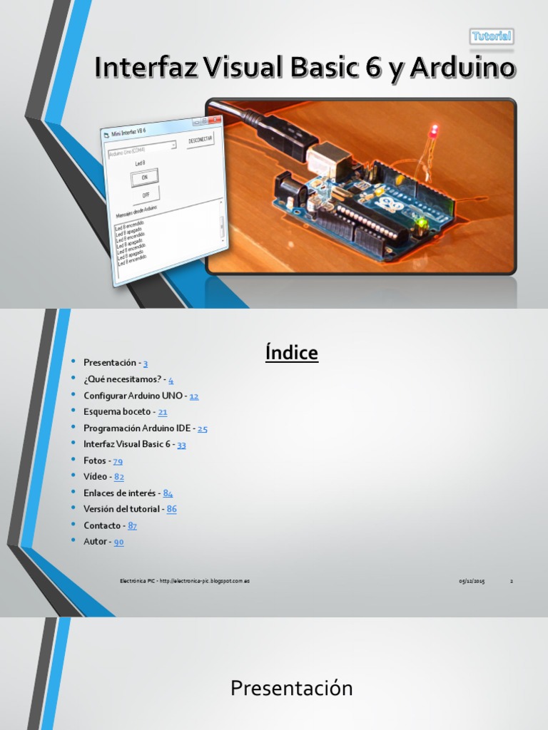 Interfaz Visual Basic 6 & Arduino PDF | PDF