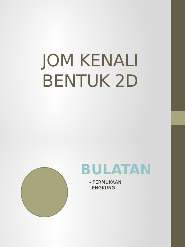 Jom Kenali Bentuk 2d | PDF