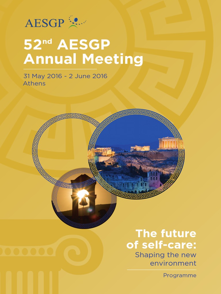 AESGP 52nd Annual Meeting Athens | PDF | Healthcare Industry | Mergers ...