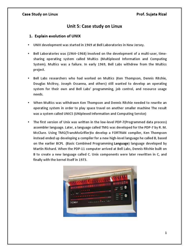 Case Study On Linux | PDF | Command Line Interface | Thread (Computing)