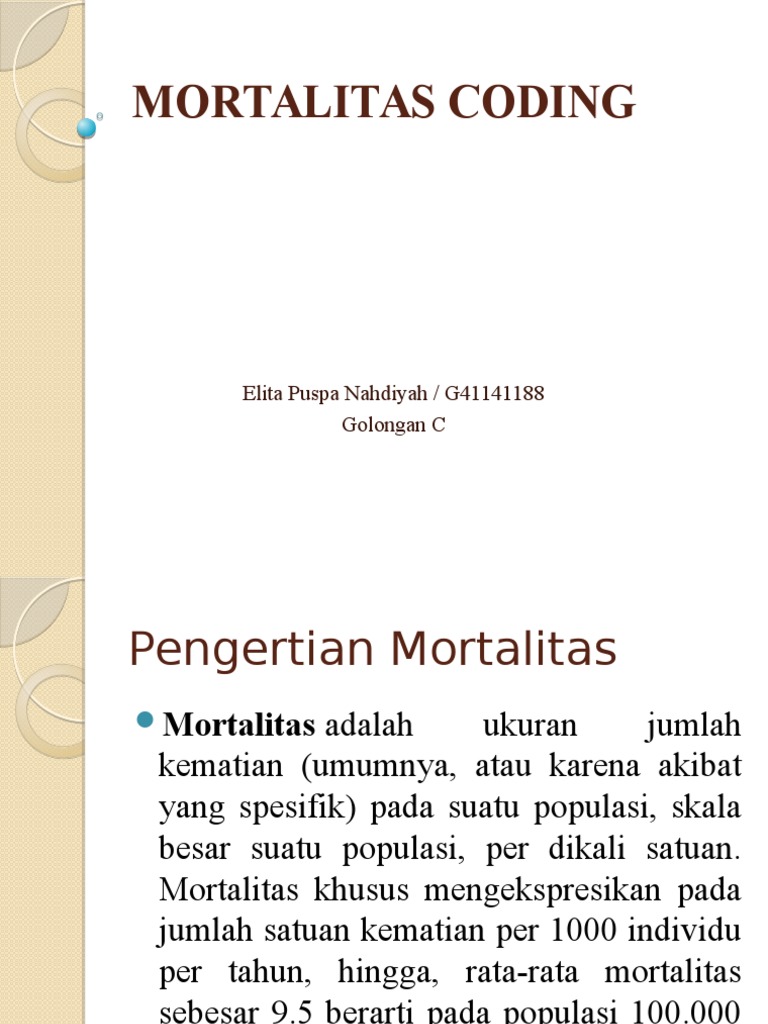 Mortalitas Coding | PDF