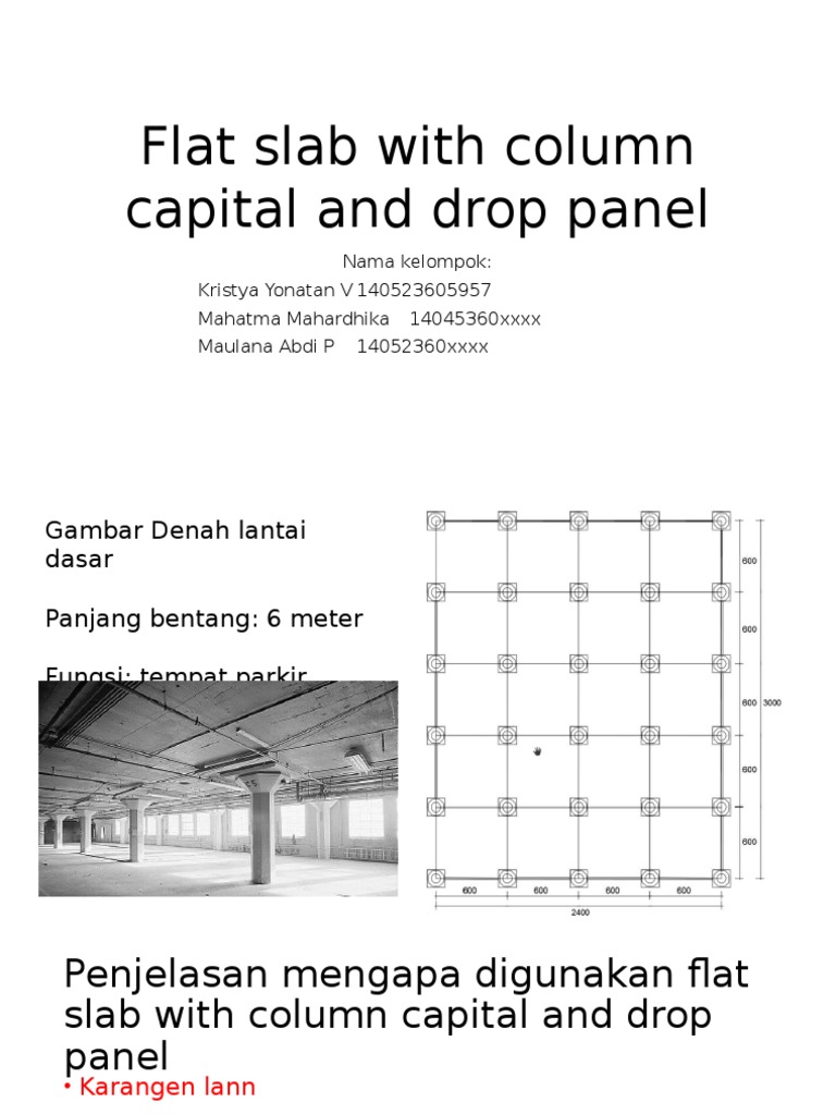 Flat Slab With Column Capital and Drop Panel | PDF