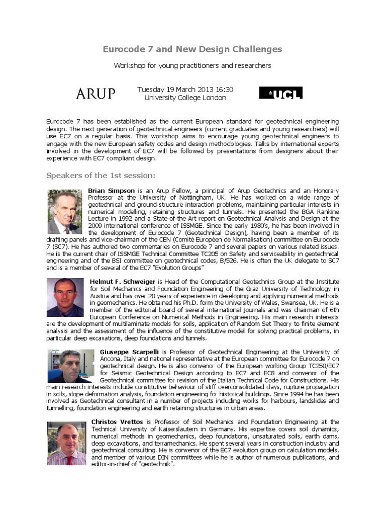 Eurocode 7 and New Design Challenge | PDF | Geotechnical Engineering ...