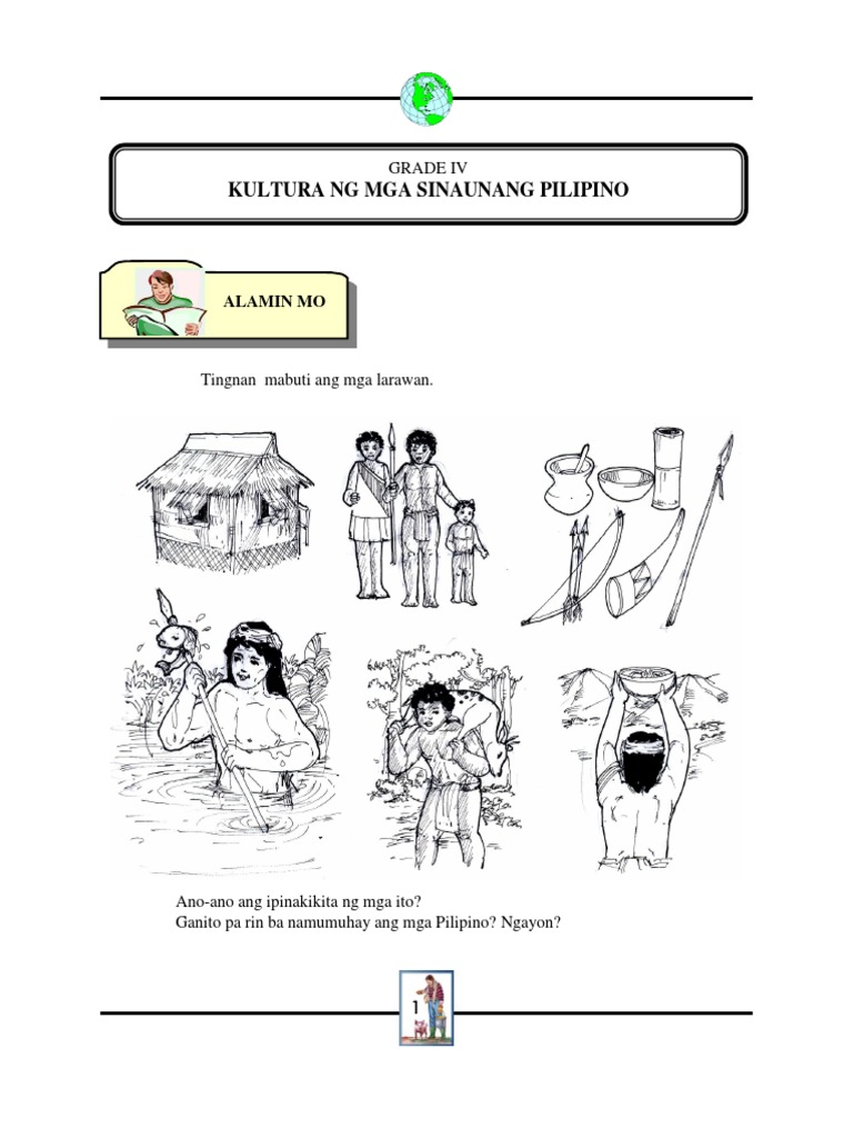 Kultura NG Mga Sinaunang Pilipino | PDF