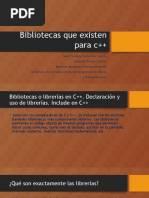 Librerías C y Sus Funciones | PDF | C ++ | Biblioteca (informática)