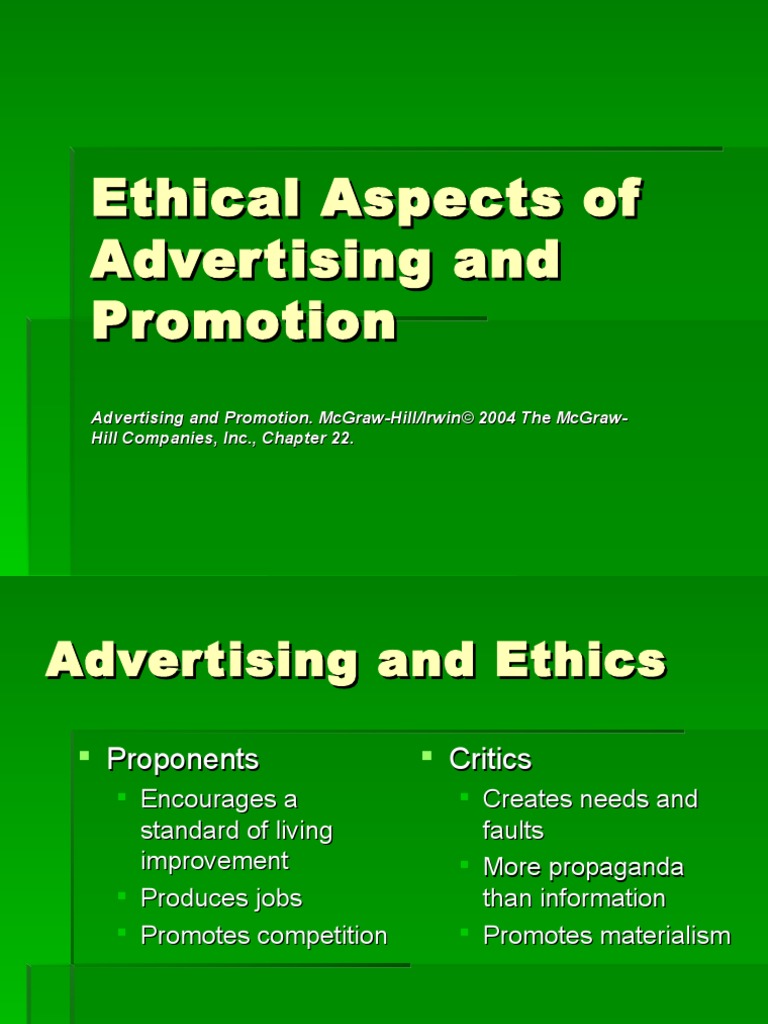 Ethics and Advertising | Advertising | Television Advertisement