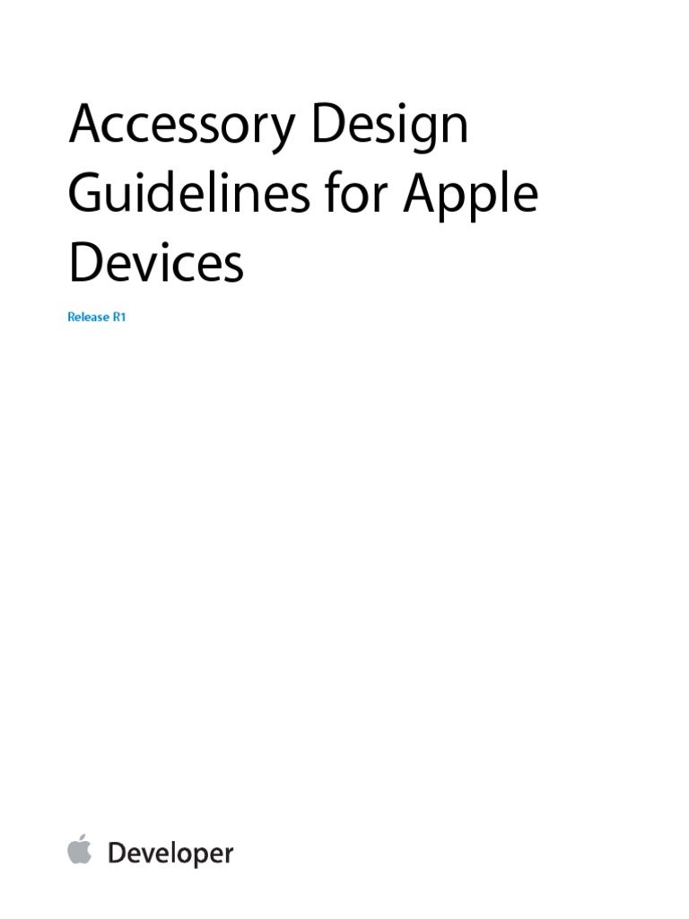 Accessory Design Guidelines Apple | PDF | I Phone | Ios