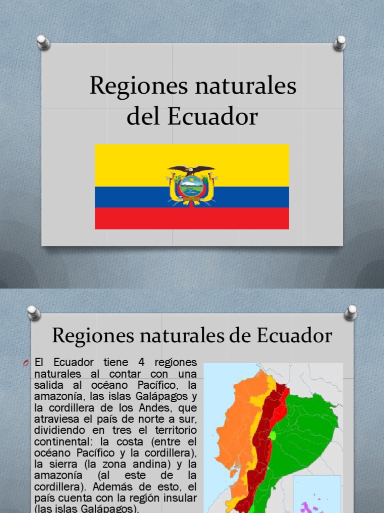 Regiones Naturales Del Ecuador | PDF | Andes | Islas Galápagos
