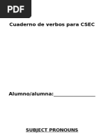 Avancemos 1 Unidad 1 Leccion 1 Cute Notes | PDF | Verb | Language Mechanics