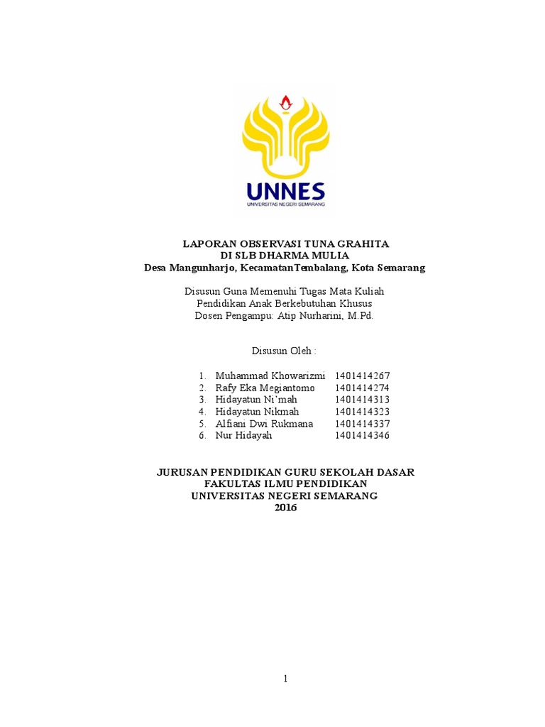 LAPORAN OBSERVASI SLB | PDF