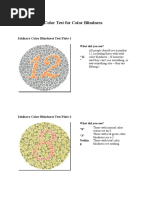 แบบทดสอบ ตาบอดสี | PDF | Color | Electromagnetic Radiation