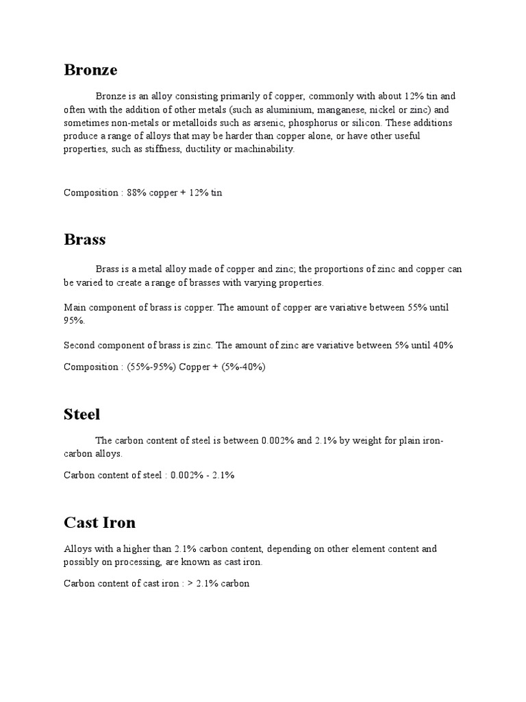 Bronze: Alloy Copper Tin Aluminium Manganese Nickel Zinc Arsenic ...