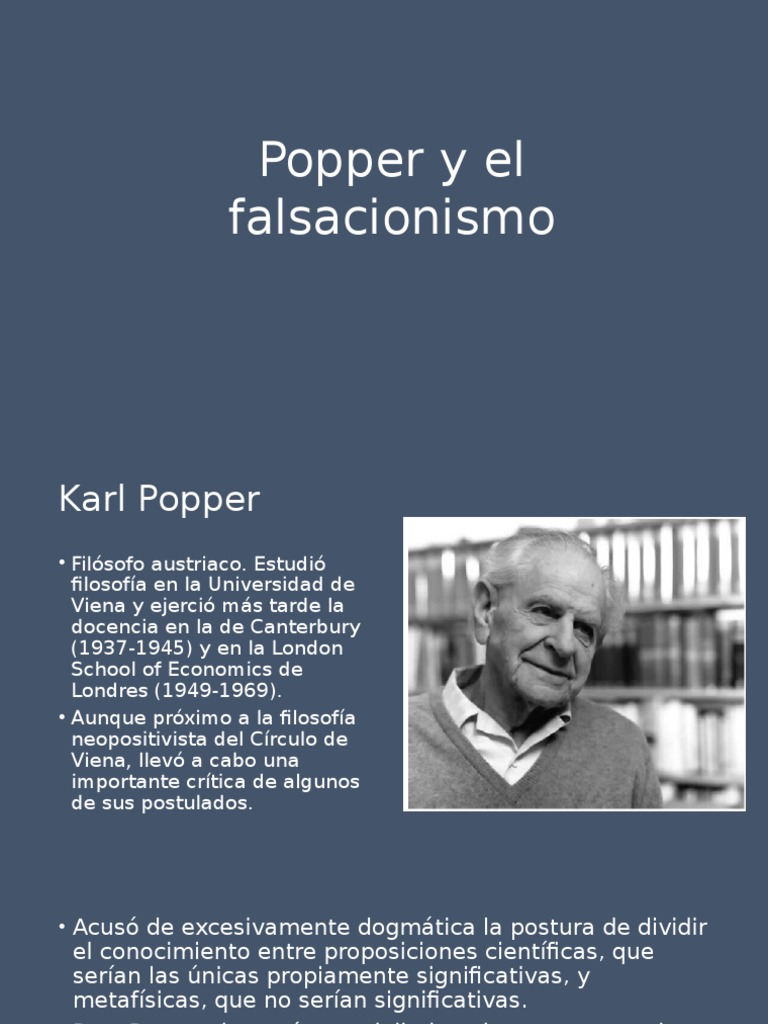 Karl Popper y El Falsacionismo | PDF | Teoría | Science