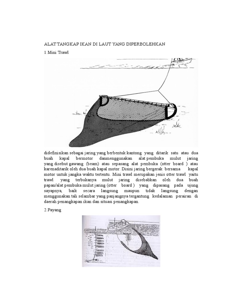 Alat Tangkap Ikan Di Laut | PDF