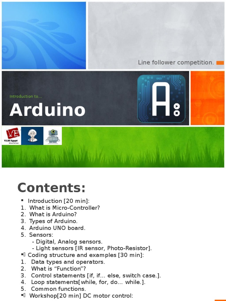 Introduction To Programming Arduino Sensors Coding Structures And