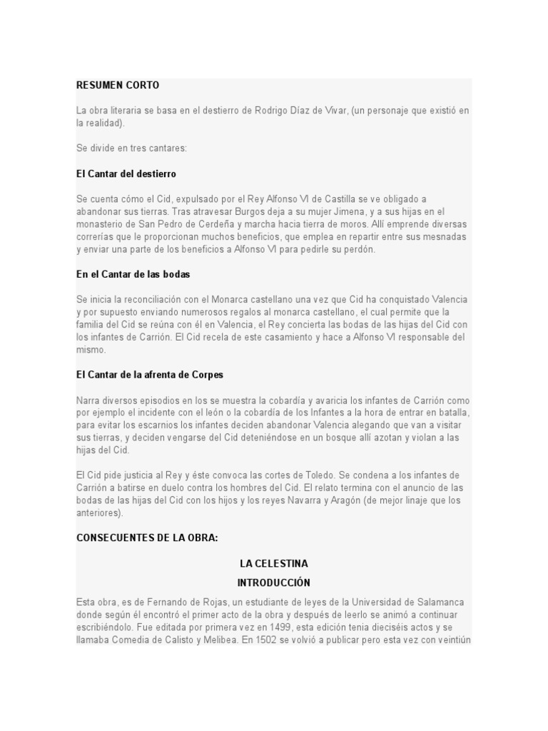 La evolución del personaje de Calisto en La Celestina | PDF